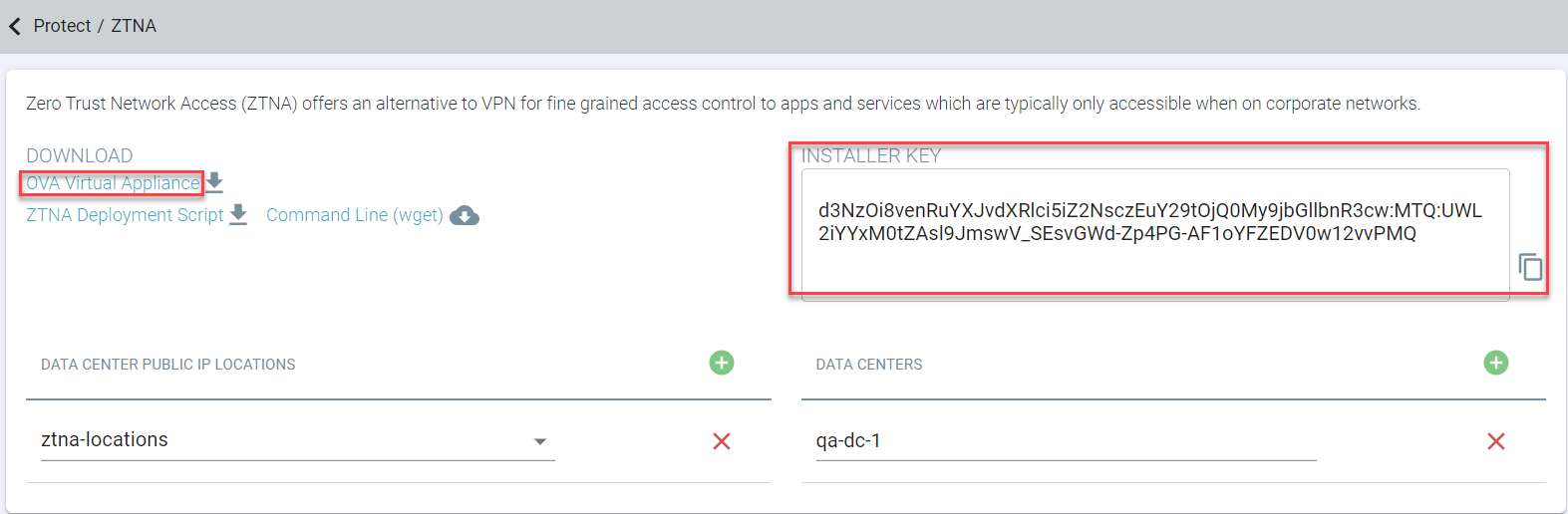 Installing the ZTNA connector using an OVA Virtual Appliance